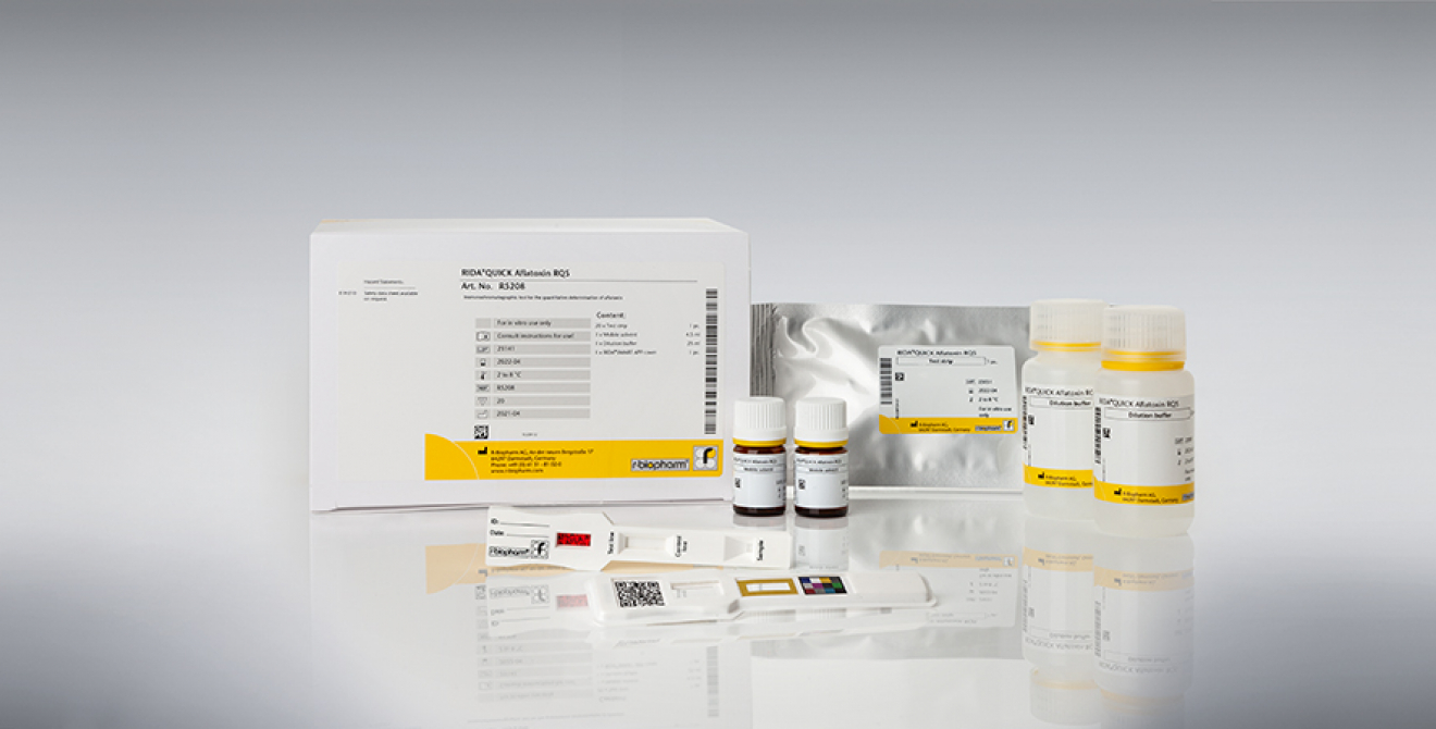 RIDA®QUICK Aflatoxin RQS ECO - Food & Feed Analysis